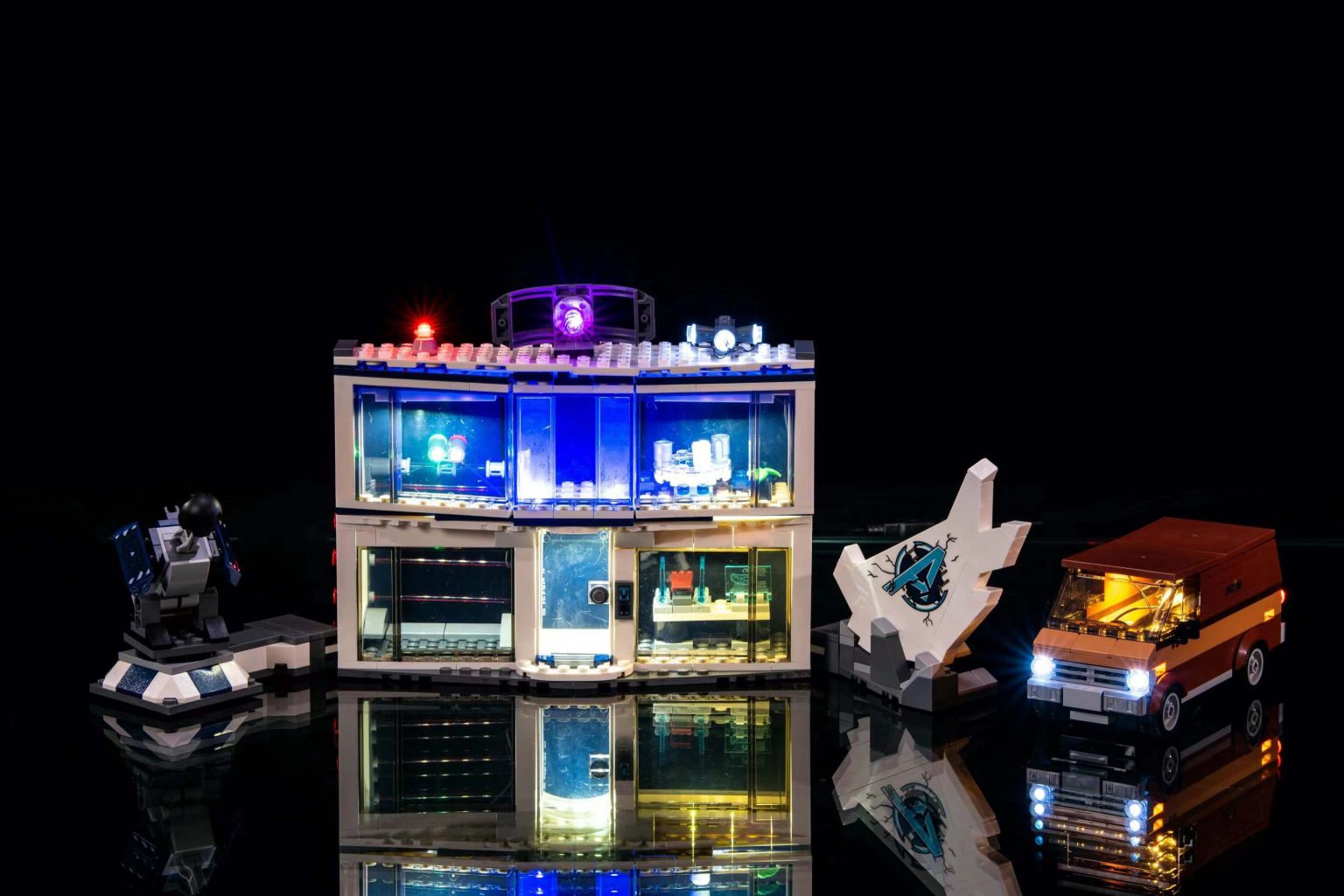 Avengers Compound Battle 76131 LED Lighting Kit – Glow Bricks